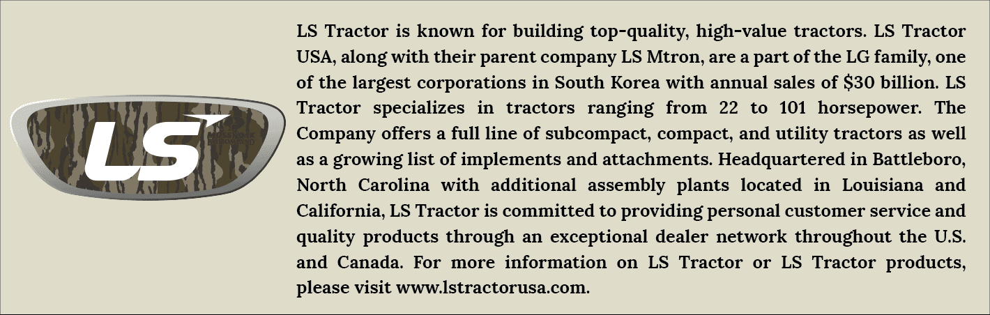 The Official Tractor of Camo Has Arrived - LS Tractor USA